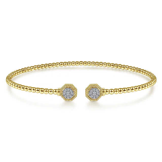 Diamond End Cap Bangle – Giganti Jewelry
